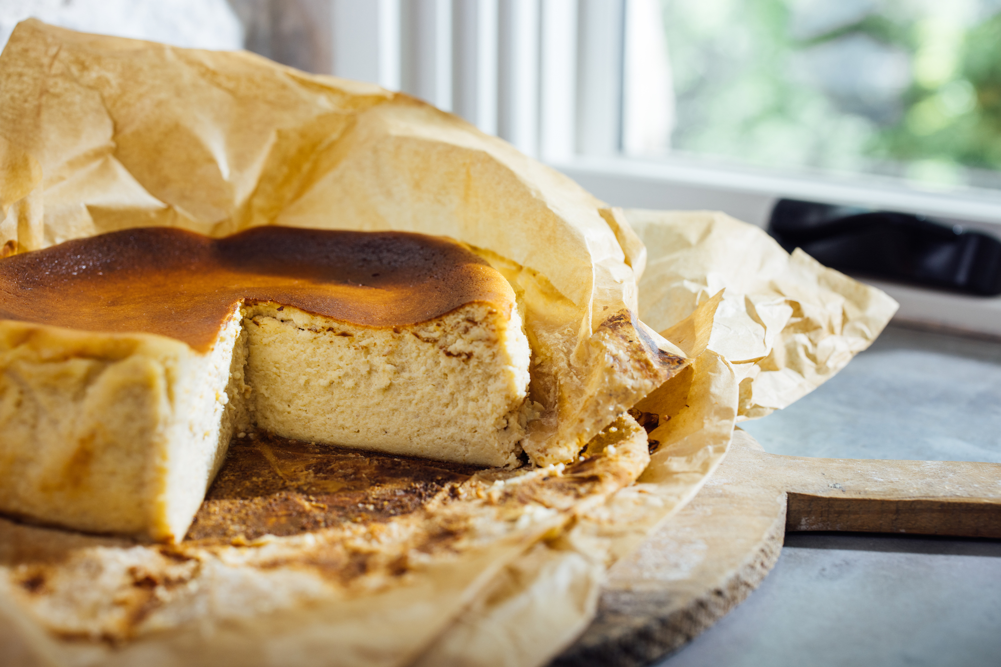 Brandied Pumpkin Basque Cheesecake - Katie Button